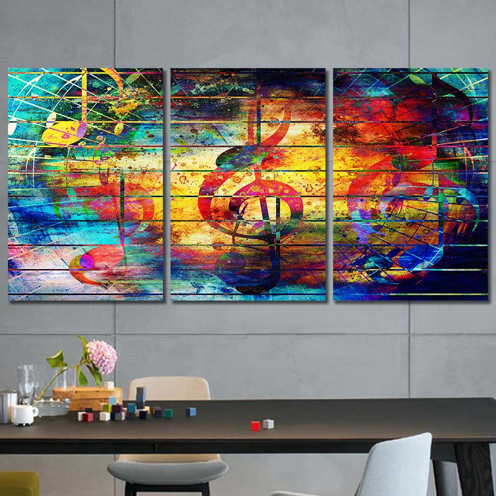 Canvas Paintings Musical Note
