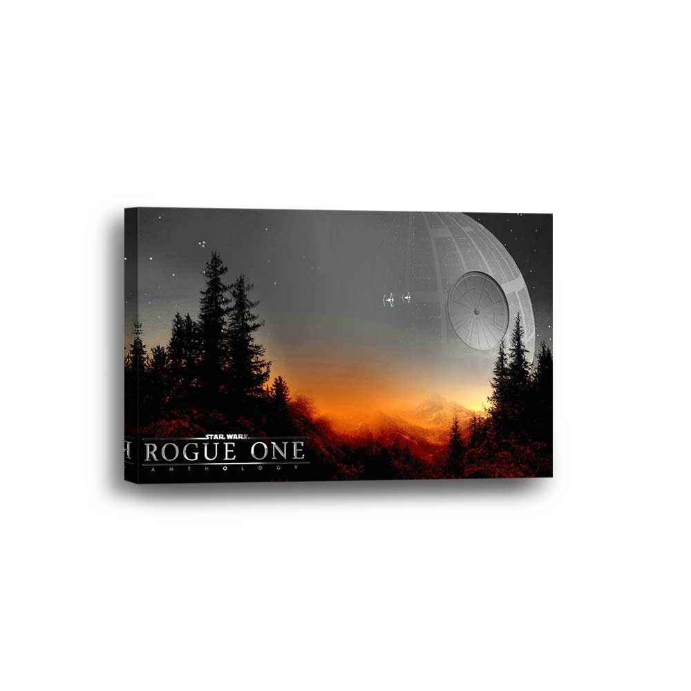 Death Star Dawn: Rogue One Collection - Framed Canvas Home Decor Wall ...