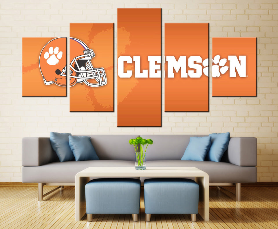 Clemson Tigers Football Wall Canvas - Show Your Team Support! | The ...