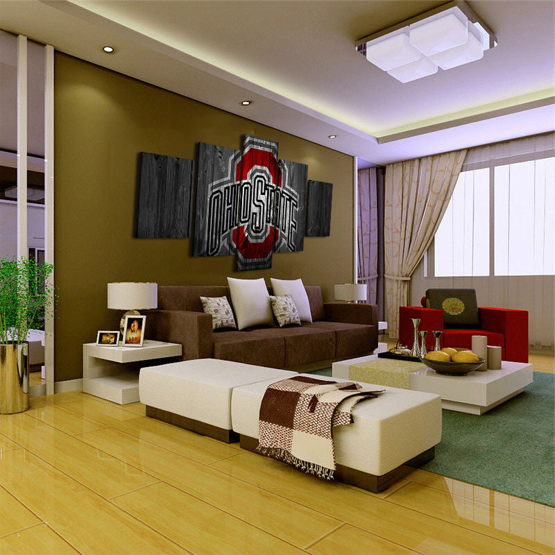 Ohio State Barnwood-Style Wall Canvas - Cheer On The Buckeyes! | The ...