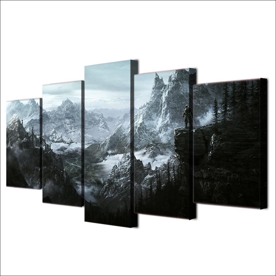 Skyrim Wall Canvas - Explore The Vast Landscape | The Force Gallery